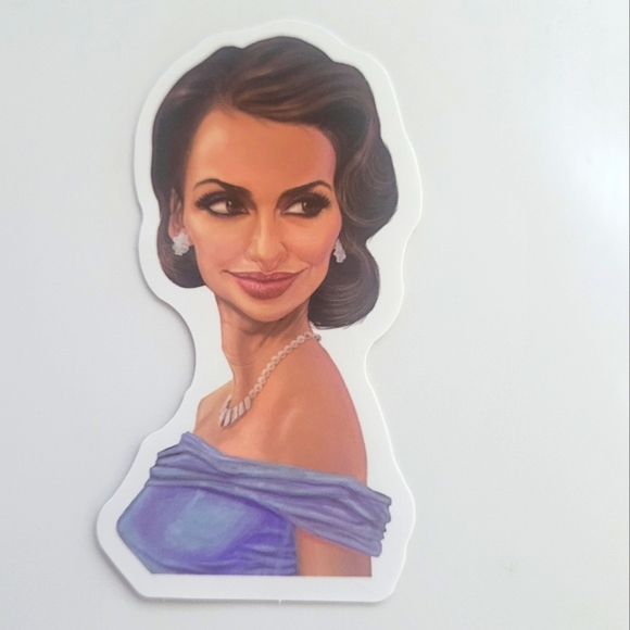 Other | Penelope Cruz Actress Sticker Caricature | Poshmark